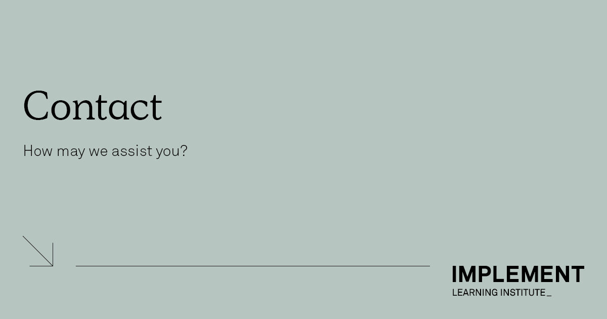 Implement Learning Institute | Get in touch with Implement Learning…